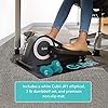 Cubii JR1, Under Desk Elliptical, Bundle w/Mat & Dumbbells, Bike Pedal ...