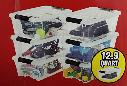 Amazon.com - IRIS Storage Containers Clear Plastic Box Lidded Stackable ...