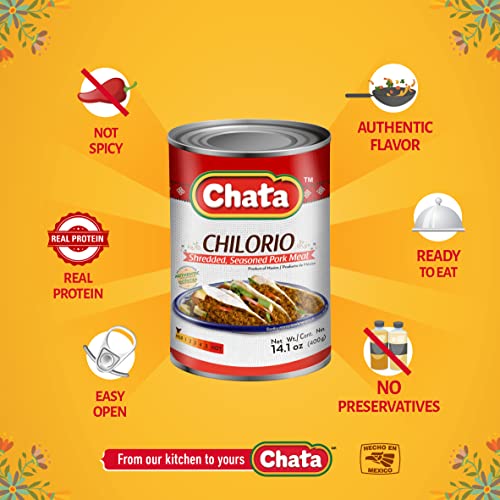 Chata Pork Chilorio Can | Shredded, Seasoned Pork Meat | Ready-to-Eat ...