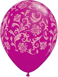 Amazon.com: Damask Print Wild Berry Balloons: Kitchen & Dining