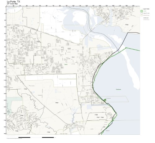 La Porte Texas Map And Surroundings