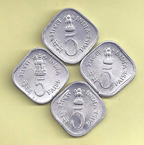 Sams Shopping Commemorative Aluminium 5 Paise Coin (Set of 4 Coins ...