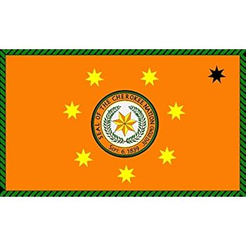 Amazon.com : Cherokee Nation Flag 3x5ft outdoor flag : Patio, Lawn & Garden