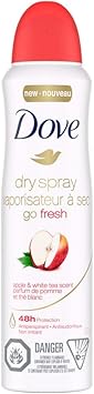 Dove Dove Apple And White Tea Scent Antiperspirant Deodorant Dry Spray ...
