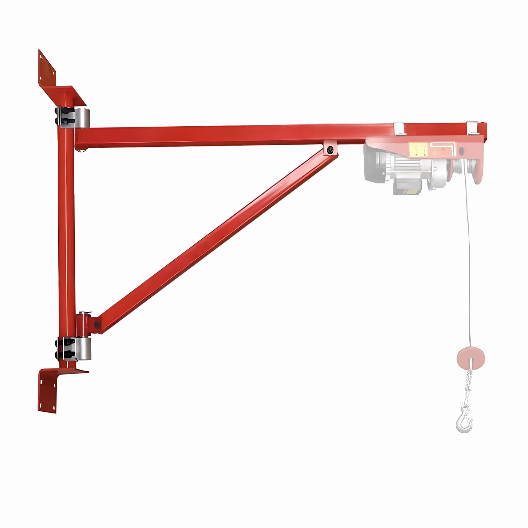 BIGalleons Wall Mount Jib Crane, Hoist Bracket, All Steel Construction ...