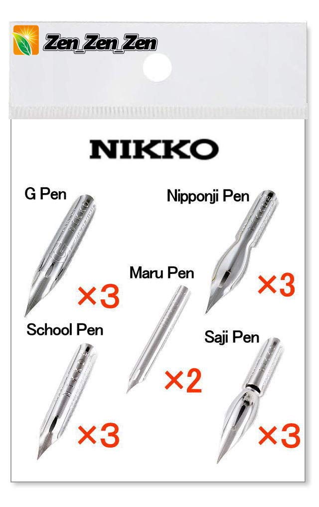 Mua NIKKO Comic Pen 5 Type Nibs Set,GPen×3,MaruPen×2,SchoolPen×3 ...