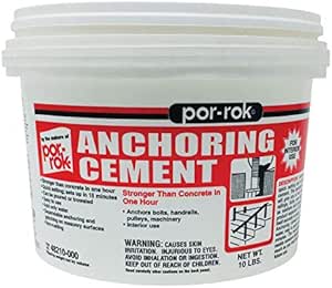 Amazon.com: 48210-000 10at 10lb Pail Por-Rok Anchoring Cement: Home ...