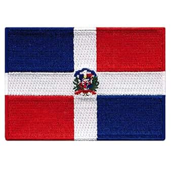 Amazon.com: Dominican Republic Flag Embroidered Patch Caribbean Iron-On ...