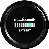 Amazon.com: Qiilu LED Digital Battery Indicator Gauge with Hour Meter ...