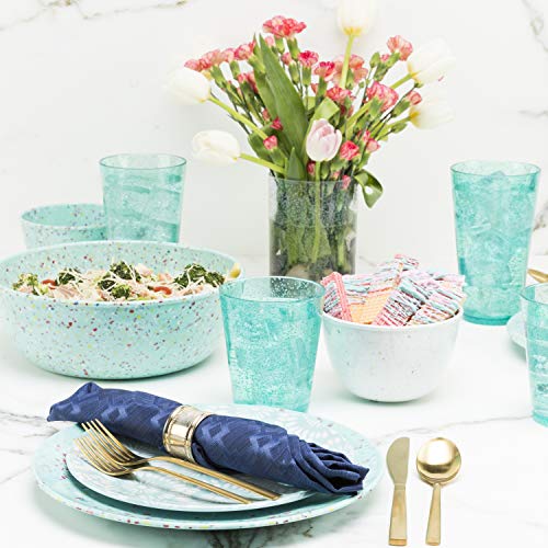 Zak Designs Confetti, Serving Bowls, Mint LS | Pricepulse