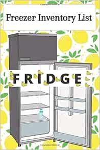 Fridge Inventory List And Shopping List Notebook To Keep Track Of The ...