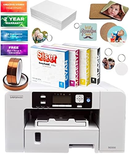 Sawgrass SG500 Sublimation Printer - Bundle with EASYSUBLI Inks, 220 ...