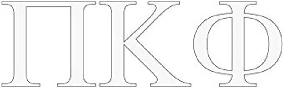 Amazon.com: Pi Kappa Phi PI PHI Greek Letter Window Sticker Decal ...