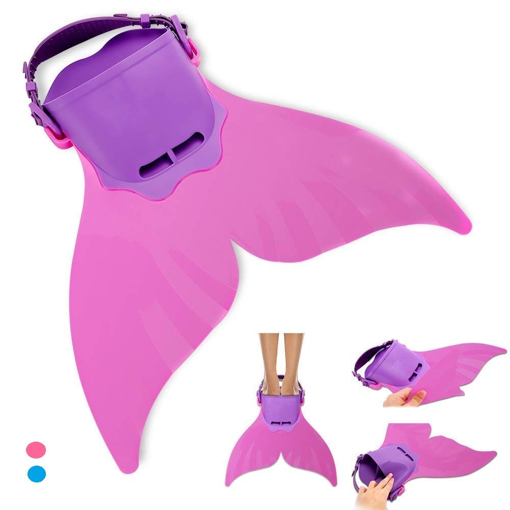 Adjustable Mermaid Swim Fin for Swimming Training Girl ,Boys ,Kids ...