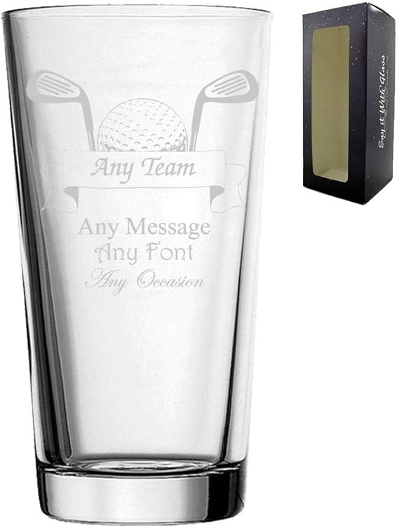 Personalised Engraved Sports Award Golf Trophy, Straight Perfect Pint ...