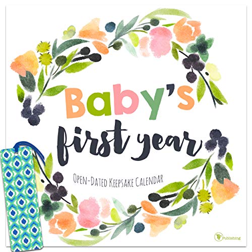 Baby's First Year Undated Keepsake Calendar with Milestone Stickers in ...