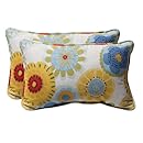 Amazon.com: Pillow Perfect Decorative Multicolored Floral Rectangle ...