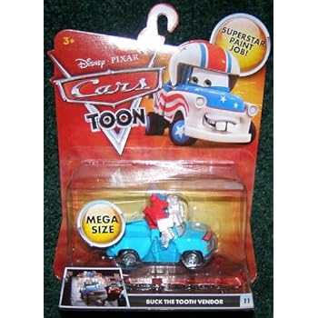Amazon.com: Disney / Pixar CARS TOON Oversized Die Cast Car Buck the ...