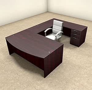 Amazon.com: 4pc U Shape Modern Executive Office Desk, OT-SUL-U3 ...