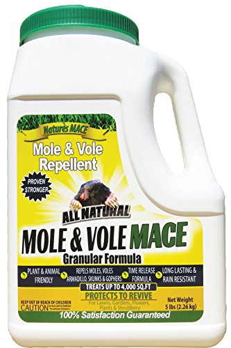 Nature's Mace Mole & Vole Repellent 10lb. Granular Bag/Covers 8,000 Sq ...