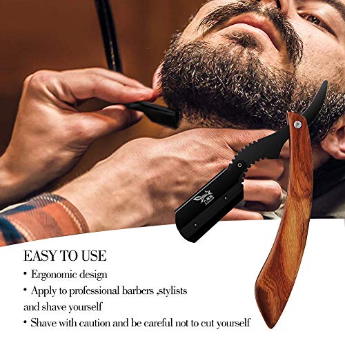 manual razors redwood handle shaver men's shaving razor professional ...