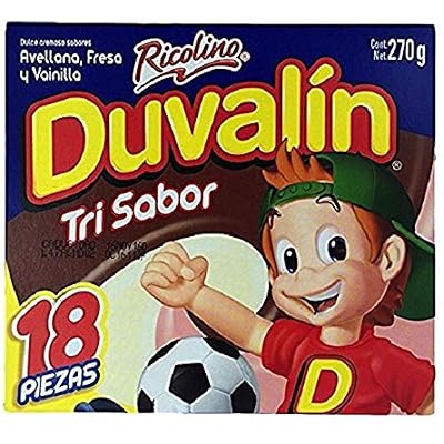Buy ricolino Duvalin Hazelnut & Vanilla & Strawberry Mexican Sweet ...