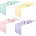Amazon.com: Newwiee 4 Pcs Pastel Table Runner Macaron Assorted Color ...