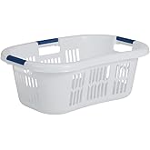 Amazon.com: Rubbermaid Laundry Basket, 1.6-Bushel, White, Laundry ...