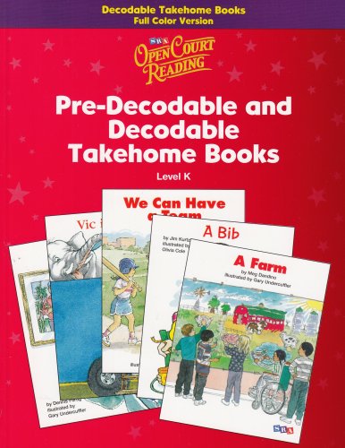 Open Court Reading Pre-Decodable and Decodable Takehome Books Level K ...