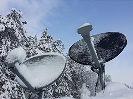 (Black) Satellite Dish Cover - Snow and Ice Protection for Directv and ...