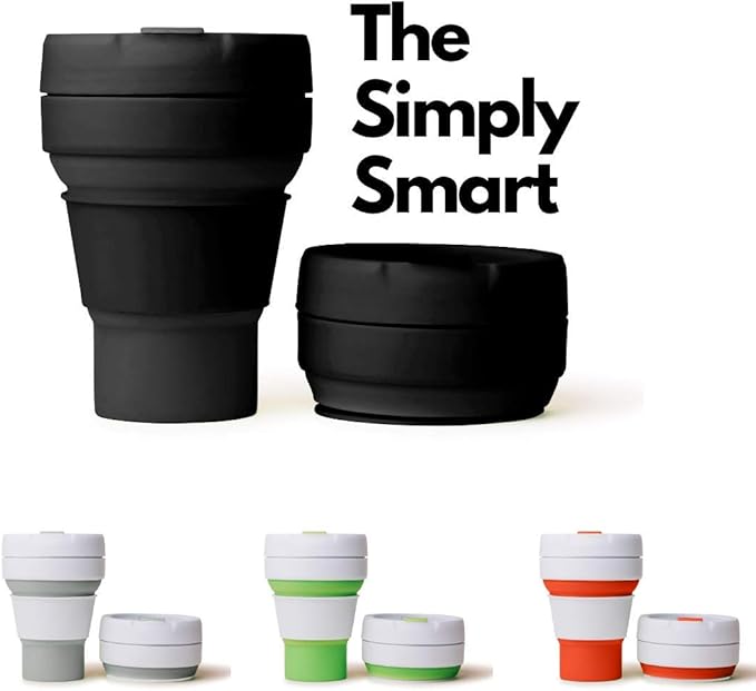 The Simply Smart Collapsible Coffee Cup | with Lid | Eco Friendly ...