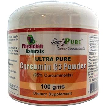 Amazon.com: 98% Pure Curcumin Powder (98% Curcuminoids) (100 Grams ...