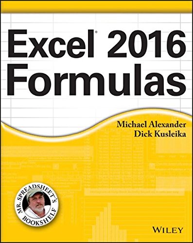 Excel 2016 Formulas Recommended Excel Book