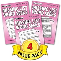 Missing List Word Seeks / Word Search for All Skill Levels – 4 Pack ...