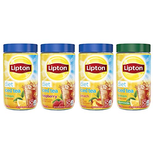 Lipton Diet Iced Tea Mix, Lemon, Makes 10 Quarts (Pack of 12) | Pricepulse