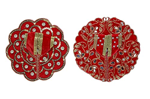 Mua Aditri Creation Set of 2 Red Ladoo Laddu Gopal Dress Cloth Bhagwan Poshak of Indian God Bal ...