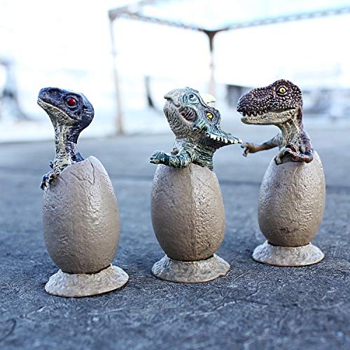 Buy PAPWELL 3pcs/ set Triceratops T Rex Parasaurolophus Cub 2.3 inch ...