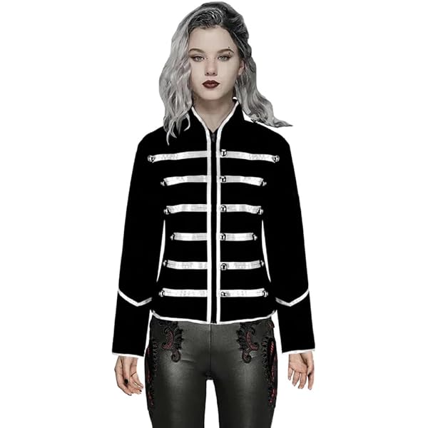 Amazon.com: Women's Parade Ladies Jacket Steampunk Military Emo