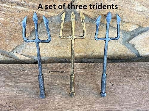 Amazon.com: Hand forged trident, cosplay weapon, trident, Poseidon ...