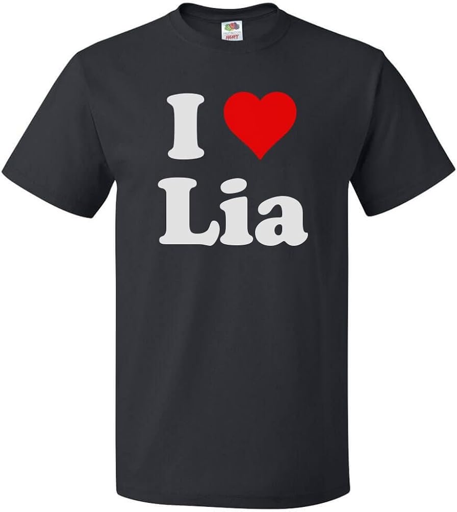 Amazon.com: ShirtScope I Love Lia T Shirt I Heart Lia Tee: Clothing