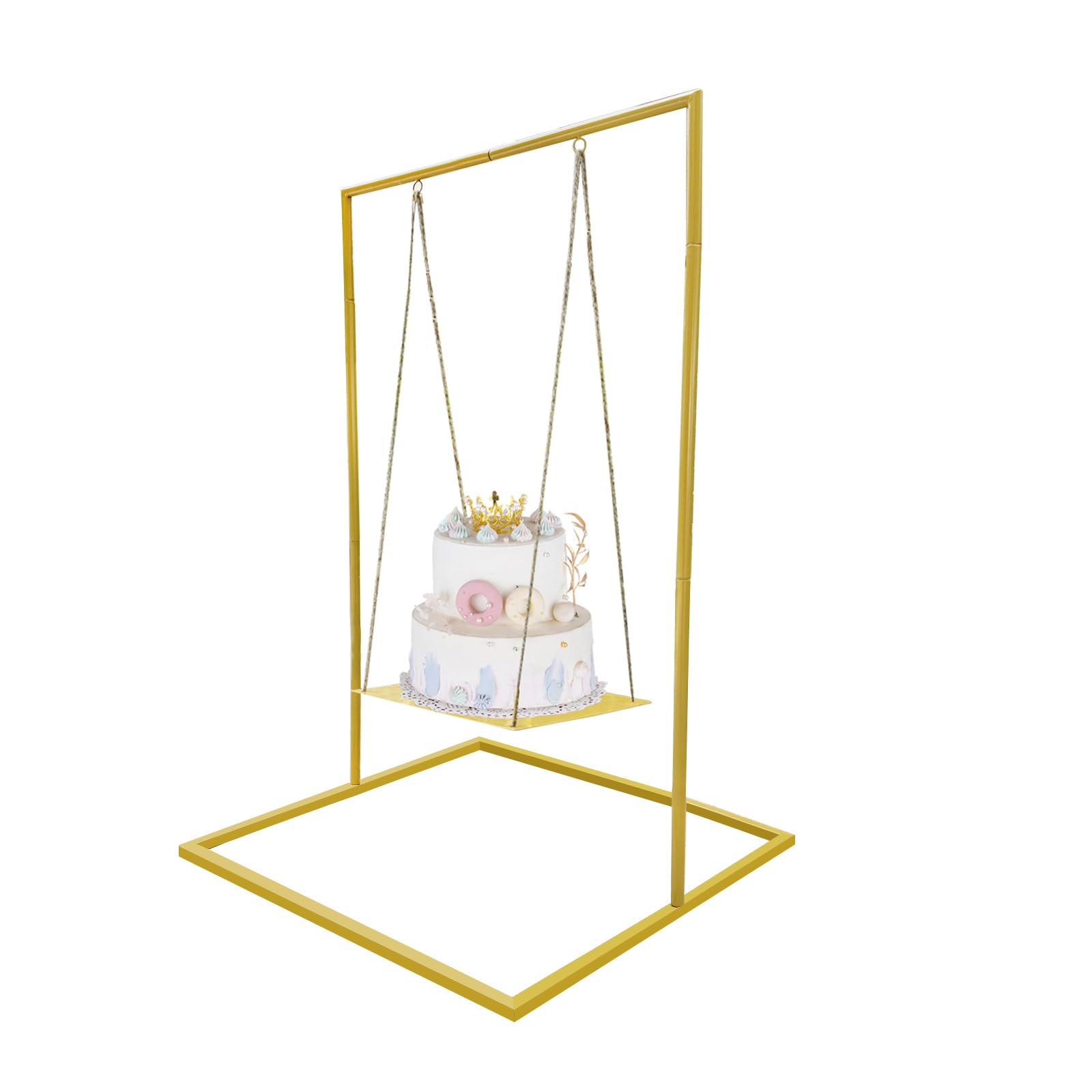 ZpigToor Cake Swing Stand Metal Hanging Dessert Display Floating Cake ...