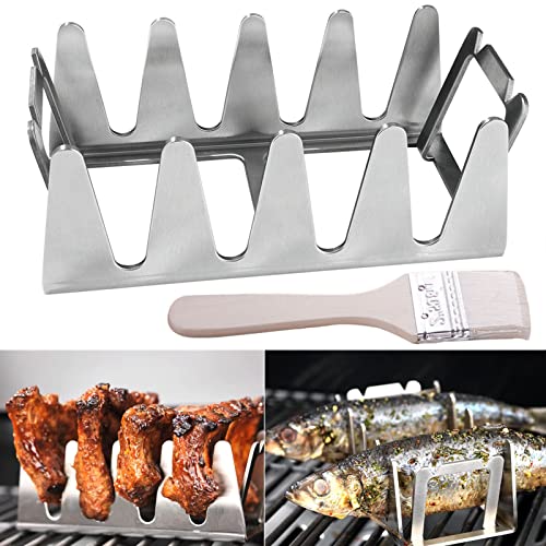 Chicken Leg and Wing Rack for Grill Smoker Oven, Chicken Thighs Wing ...