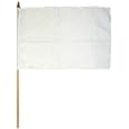 Amazon.com : Solid White (Blank) 12x18in Stick Flag : Patio, Lawn & Garden