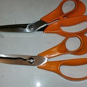 Fiskars Kitchen Scissors, Total Length: 18 cm, Quality Steel/Synthetic ...