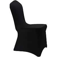 Amazon.com: WELMATCH Black Stretch Spandex Chair Covers Wedding ...
