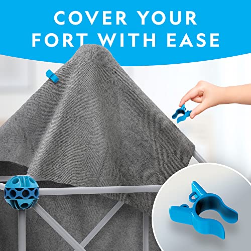 NATIONAL GEOGRAPHIC Kids Epic Fort Building Kit - 225-Piece Indoor Fort ...