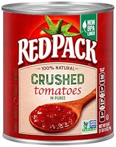 Amazon.com : Redpack Crushed Tomatoes in Puree, 28oz Can (Pack of 12 ...