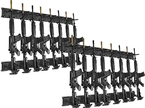 Metal Gun Rack Wall Mount Rifle Shotgun Hooks and Bow Mount Hangers ...