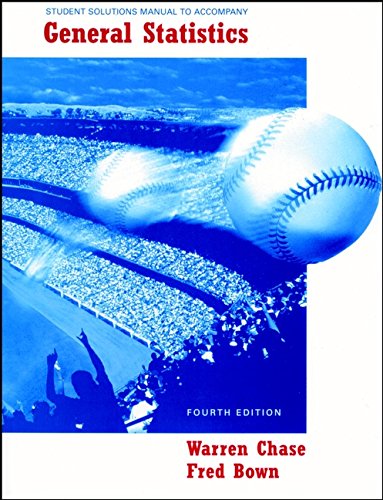 Amazon.com: General Statistics: 9780471283119: Chase, Warren, Bown ...