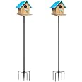 Amazon.com : Bird House Pole, 2 Pack 109 Inch Bird House Pole Mount Kit ...